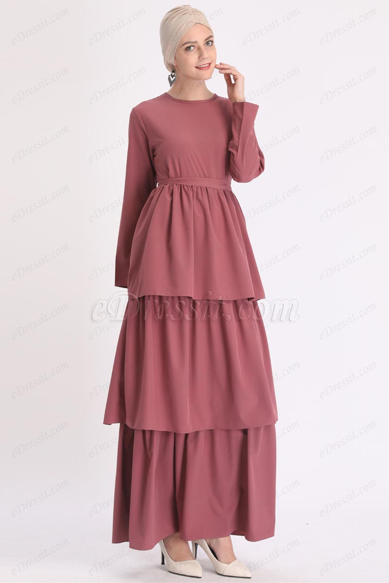 New Long Sleeve layered Dresses Casual Women Dresses (T300004) - eDressit